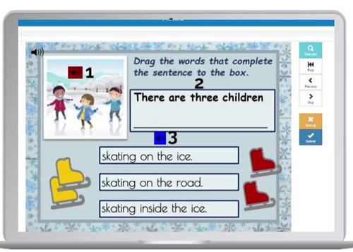Completing Sentences: Winter (Digital Learning - Boom Cards) | TpT