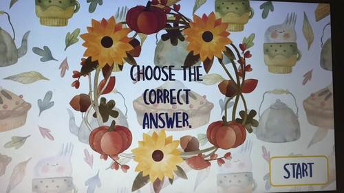 Thanksgiving interactive game fall | ESL EFL English Culture activities ...