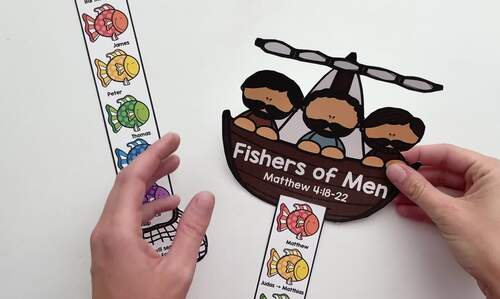 Fishers of Men Bible Craft, The 12 Disciples, Sunday School Crafts