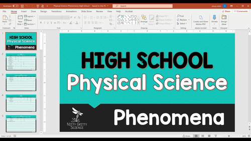 Phenomena – NGSS HIGH SCHOOL Physical Science by NGS Magnified | TPT