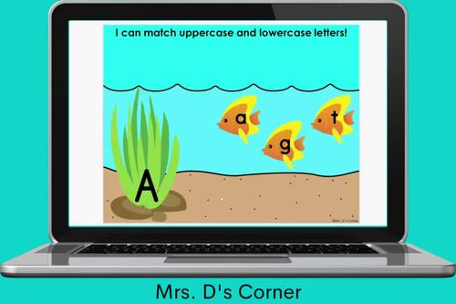 Summer Alphabet Matching Digital Activity | Distance Learning by Mrs Ds ...