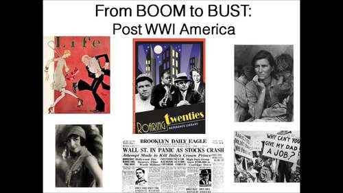 Roaring Twenties and The Great Depression - PowerPoint and Guided Notes
