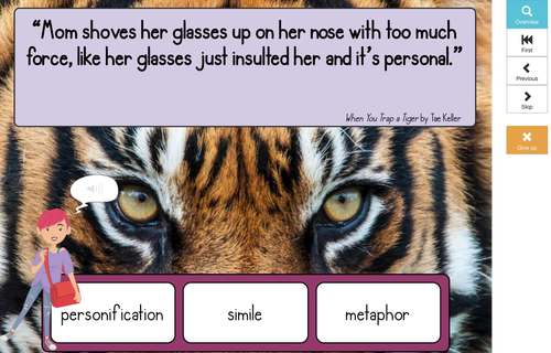 When You Trap a Tiger | Figurative Language | Digital Task Cards | BOOM ...