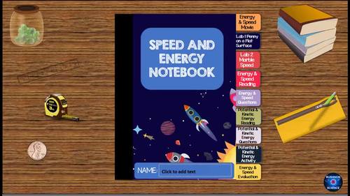 NGSS 4-PS3-1 Energy and Speed 5E Digital INB DISTANCE LEARNING | TPT