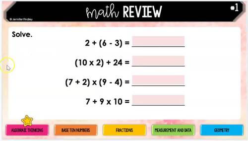 5th Grade Math Test Prep Review | with Google Slides™ Math Digital Test ...