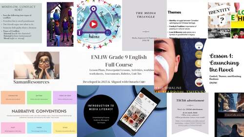 ENL1W – Grade 9 - English – Full Course by Saman Resources | TPT