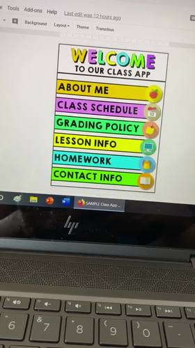 Digital Class App - Google Slides - Parent Communication - Distance ...