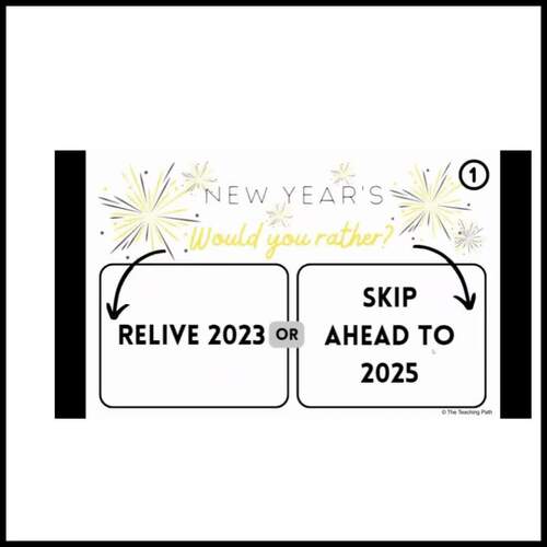 2024 New Year's Eve Would You Rather Digital Activity- Google Slides