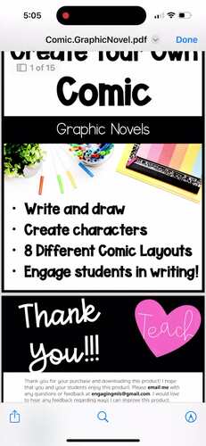 Create Your Own Comic or Graphic Novel by Engaging MLs | TPT