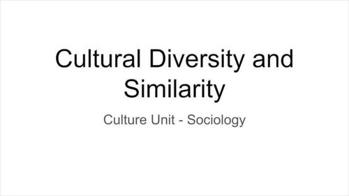 Culture Diversity and Similarity | TPT