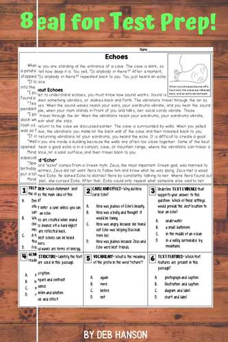 Reading Passages with Comprehension Questions in Print and Digital: 3rd ...