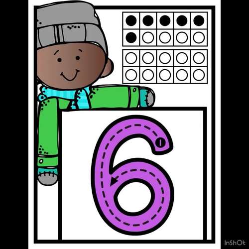 Kindergarten Number Formation Posters with Twenty Frames – Numbers 0 to 20