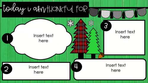 Christmas Slides for Daily/Morning Work (BONUS CLIPART) by Andrea Mendez