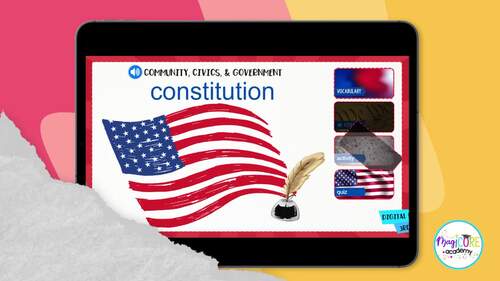 The Constitution Social Studies Digital Video Lesson Vocabulary ...