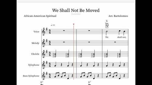 "We Shall Not Be Moved" Protest & Spiritual Black History Month Song w ...