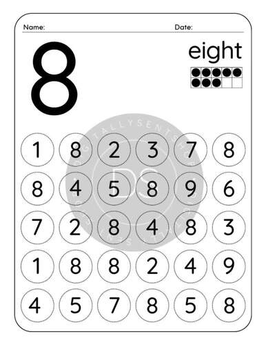Number Dab It Worksheets-Numbers 1–20 Dot Marker Activities | Kinder ...