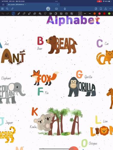 Alphabet animal poster-A to Z Educational Wall Art + PNG files | TPT