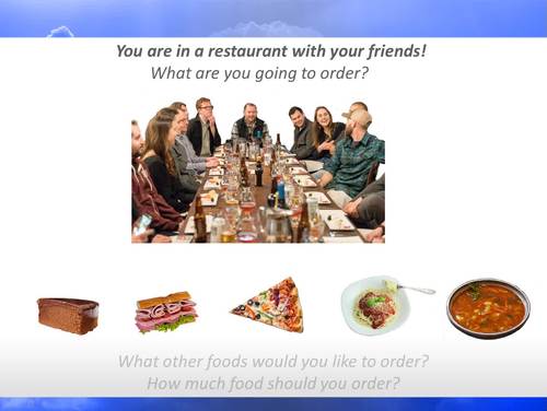 Ordering Food in a Restaurant : Complete ESL Lesson for Low (A2) Level ...