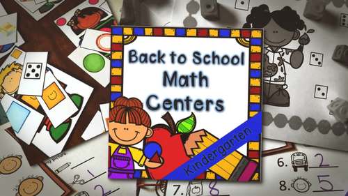 Kindergarten Beginning of the Year Math Centers- 7 Centers | TPT