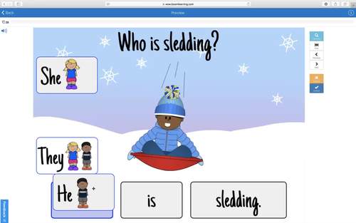 Winter Completing Sentences: Fill in the Blanks Activity Boom™ Cards ...
