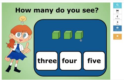 MATCHING NUMBER WORDS TO QUANTITY 1-10: BOOM CARDS DIGITAL TASK ACTIVITIES