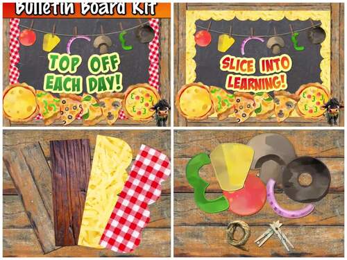 Pizza Bulletin Board Pizza Theme Pizza Decoration Food Theme Decor