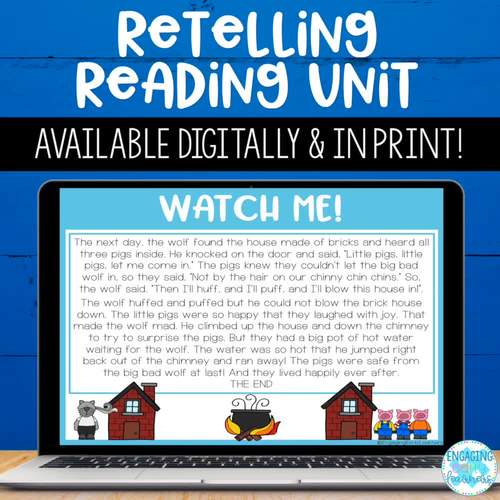 Retelling Stories Recount & Retell Stories Reading Unit | Digital ...