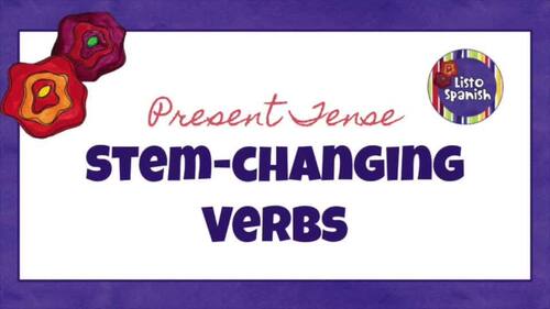 Present Tense Stem-Changing Verbs - NOTES & SLIDESHOW Descubre/Senderos ...