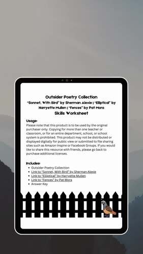 Outsiders Poetry Collection Skills Worksheet by The Tortured Teacher ...