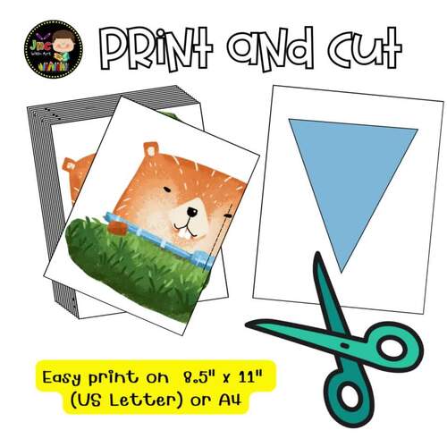 Groundhog Day Bulletin Board Kit February Classroom Decor Activity Editable