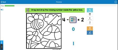 $$1 DEAL$$ SUBTRACTION WITHIN 10 COLOR by CODE: MISSING SUBTRAHEND BOOM ...