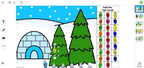 Seesaw Word Work- Building Sight Words: Christmas Themed by Created by ...