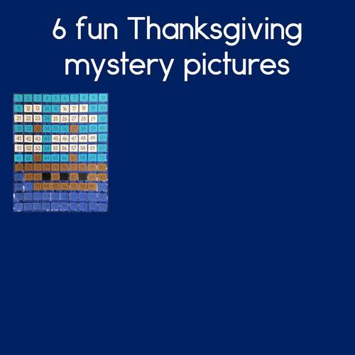Thanksgiving Math Activity | 120s Pocket Chart Mystery Pictures ...