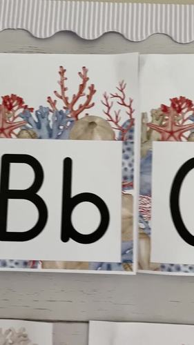 Alphabet Posters Ocean Theme by Modern Classroom Resources | TPT