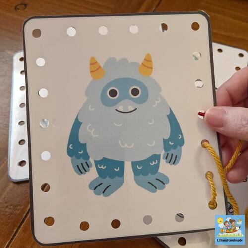 Winter-Themed Lacing Cards - Engaging Activities for Pre-K to Early ...