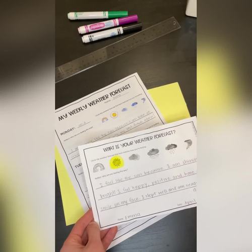 Social Emotional Check-in: What's your Weather Forecast? | TPT