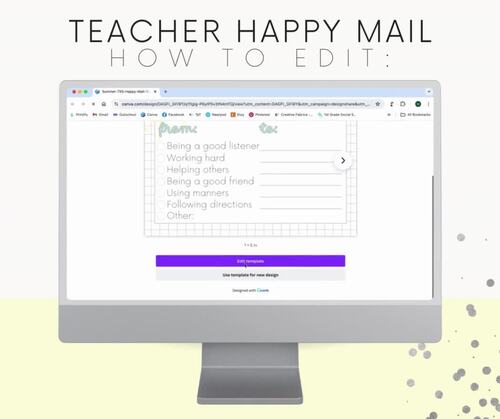 Summer Happy Mail | Teacher Mail for Students by Teach with Mackenzie