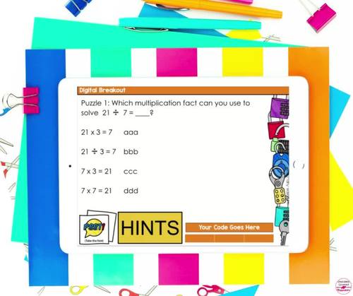 Alberta Grade 5 Math Digital Escape Room Bundle of Math Review Activities