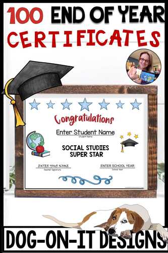 Editable End of Year Letter to Students Slideshow Memory Book Awards Bundle