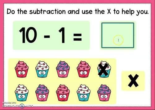 Subtraction Within 10 Boom Cards™ Distance Learning by Creating 4 ESL