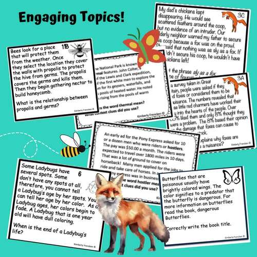 Nonfiction Reading Comprehension and ELA Bundle by Chocolate 4 Teachers