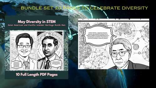 Asian Pacific American Heritage Month BUNDLE STEM: Diversity Coloring Pages