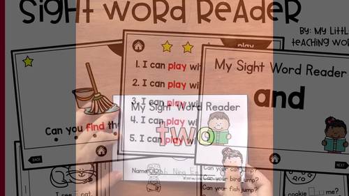 Pre-Primer Sight Word Digital and Printable Readers by My Little ...