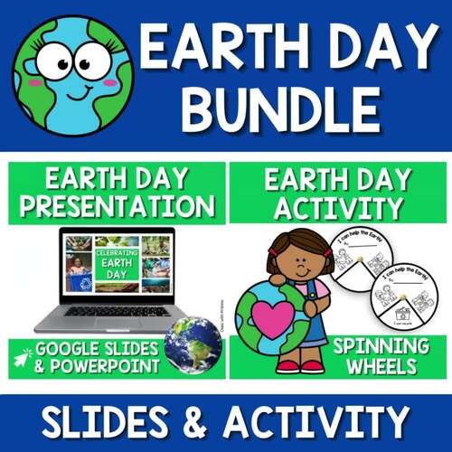 Earth Day Presentation & Spinning Wheel Activity Bundle | 1st 2nd 3rd ...