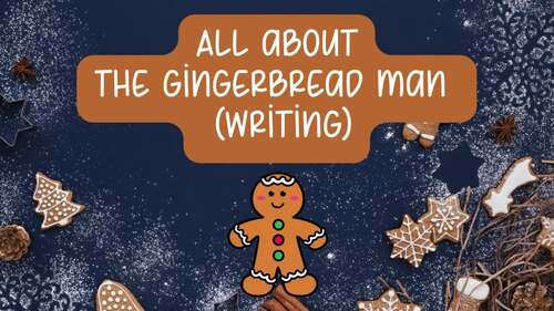 All About The Gingerbread Man Writing Gingerbread PreK Kindergarten ...