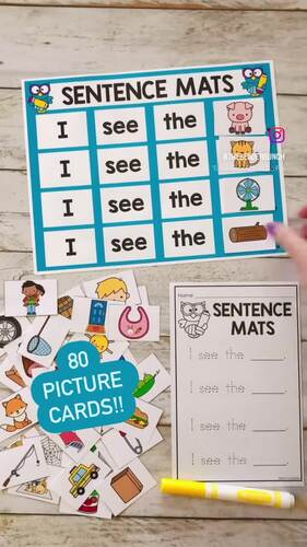 Sentence Fluency - Beginning Writing - CVC Sight Word Fluency & Writing