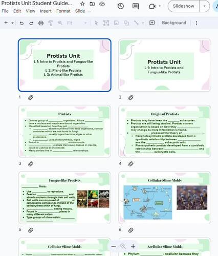 Protists UNIT BUNDLE | HS Advanced Biology | Google Forms | TPT
