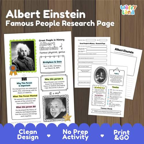 Albert Einstein Research Project | Famous Scientists Biography | STEM ...