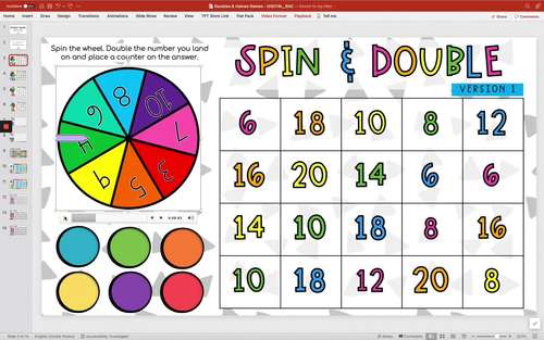 Doubling and Halving Games: Powerpoint Slides - Digital Maths Slides Doubling and Halving Games: Powerpoint Slides - Digital Maths Slides