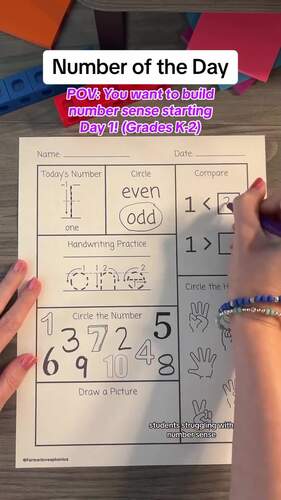 Number of the Day Bundle K-2 by Farmer Loves Phonics | TPT